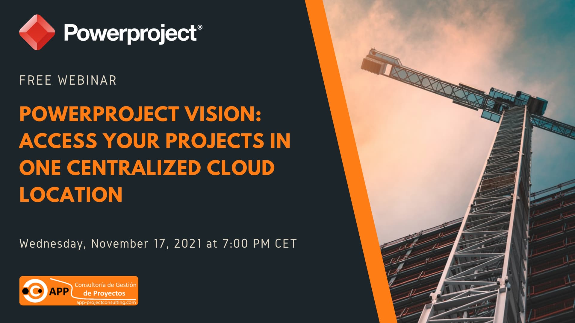 Powerproject Vision: Access your projects in one centralized cloud location